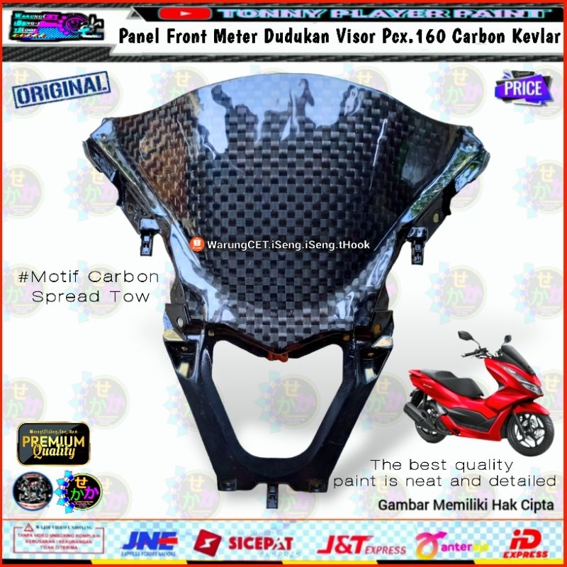 Jual Panel Front Meter Dudukan Visor Honda Pcx 160cc Carbon Kevlar ...