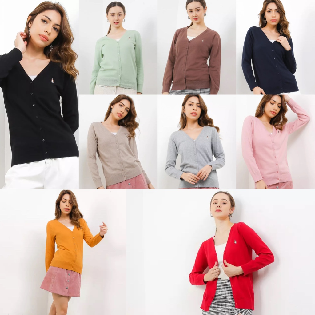 Jual Hush Puppies Kindly Basic Cardigan Original (Pakaian Knit Wanita) | Shopee Indonesia