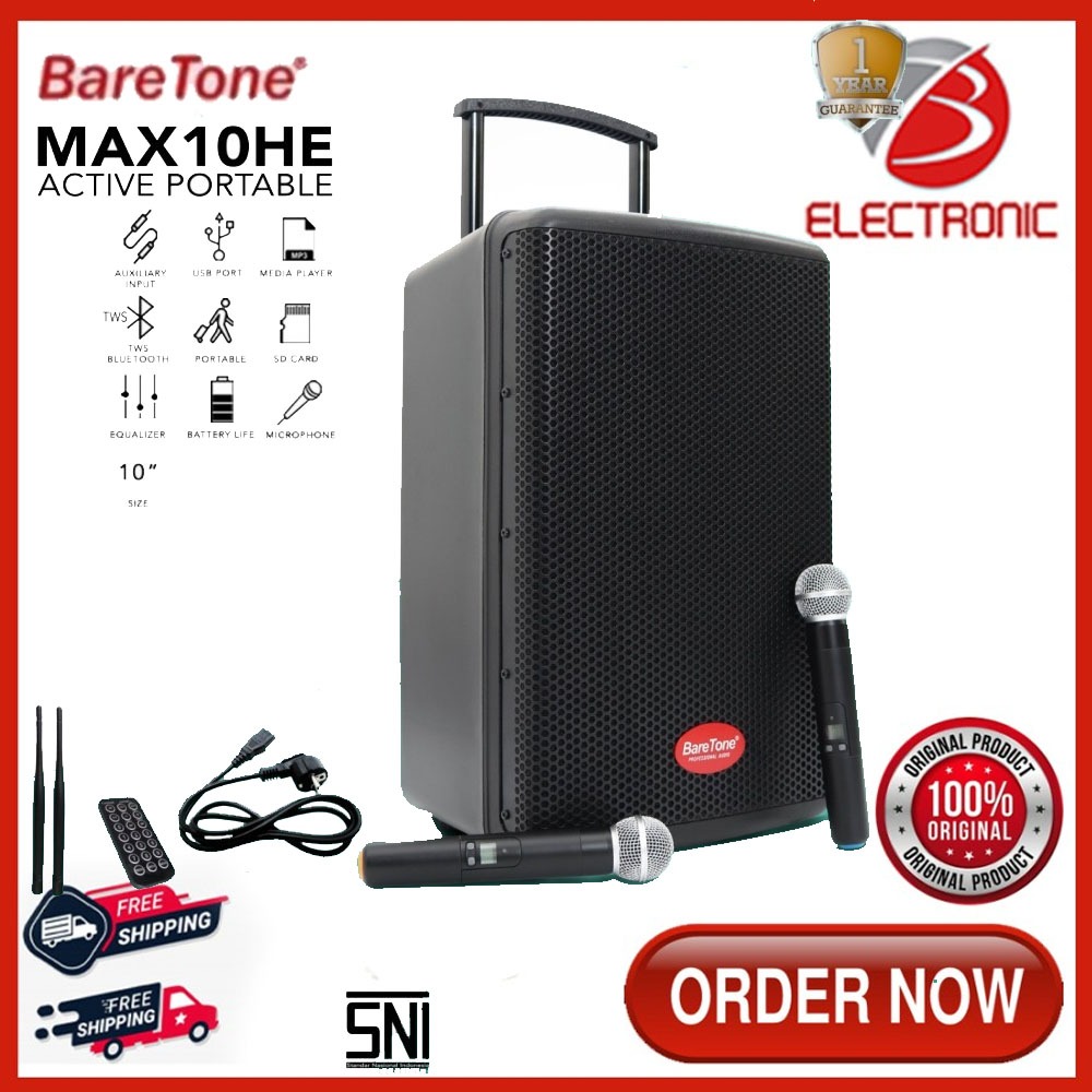 Jual Speaker Portable Baretone Max 10HE MAX10HE 10" Speaker Baretone ...