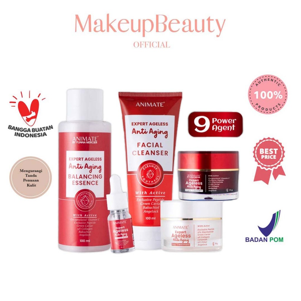 Jual ANIMATE Expert Ageless Anti Aging Series 5in1 | Shopee Indonesia Jual ANIMATE Expert Ageless Anti Aging Series 5in1 | Shopee Indonesia