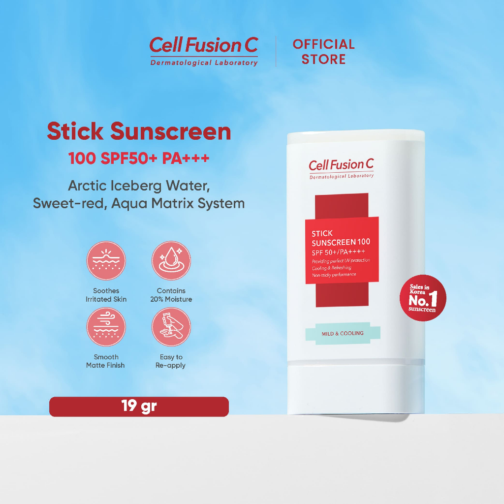 Jual CELL FUSION C - Stick Sunscreen 100 SPF50+ PA++++ | Shopee Indonesia
