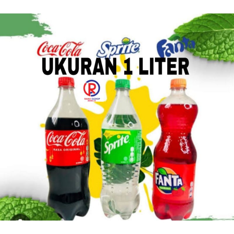 Jual Minuman Fanta , Sprite,Coca Cola Ukuran 1 Liter | Shopee Indonesia