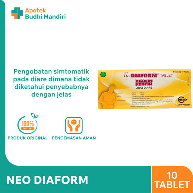 Jual Neo Diaform 10 Tablet - Mengatasi Diare | Shopee Indonesia