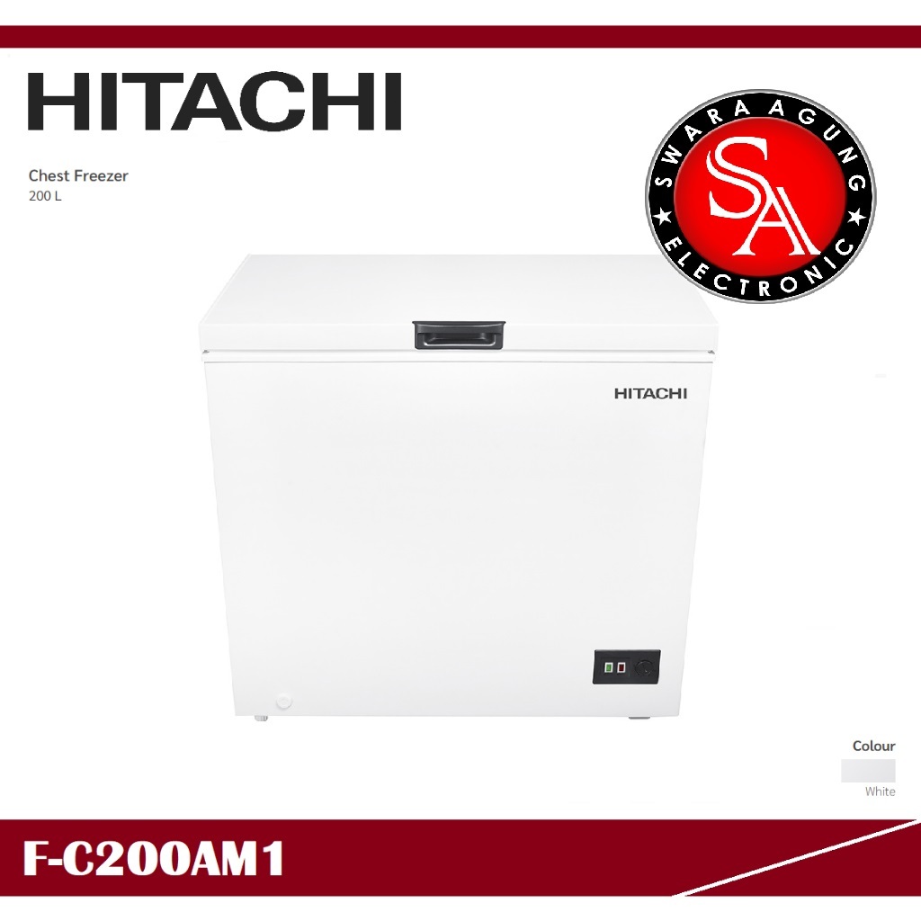 Jual Chest Freezer 200 Liter Hitachi Type : F-C200 - Lemari Pembeku ...