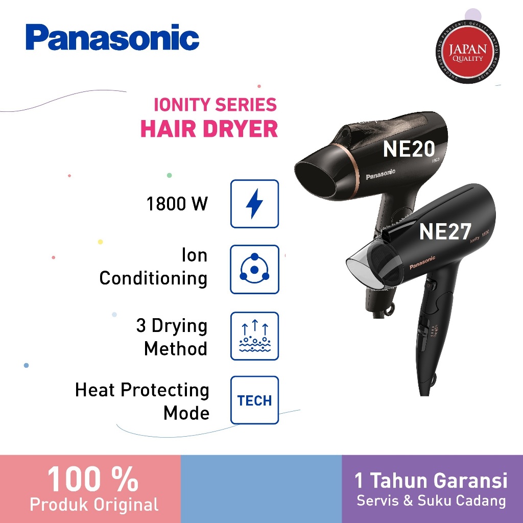 Jual Panasonic ION Hair Dryer EH NE20/NE27 Pengering Rambut | Shopee ...