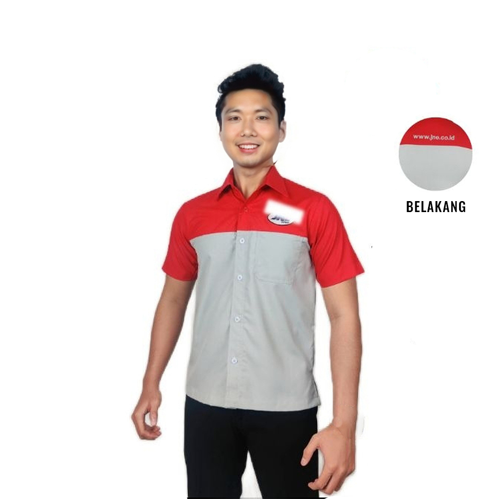 Jual Seragam Kerja Kantor Kemeja Kerja Pria Casual Seragam Kerja JNE ...