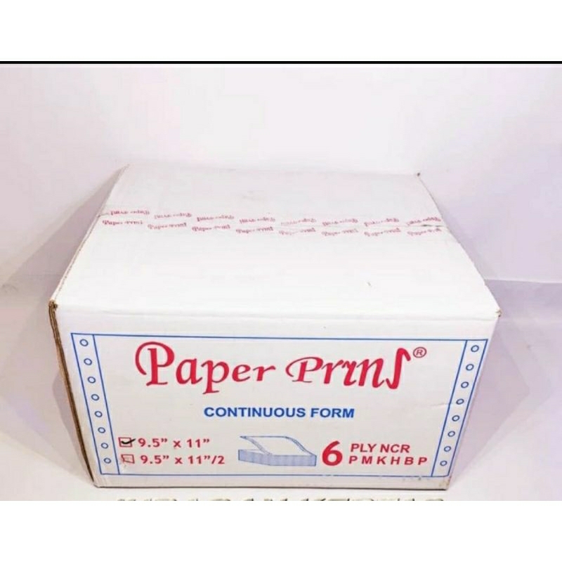 Jual kertas continuous form paperpryns 6 ply 9.5x11 | Shopee Indonesia