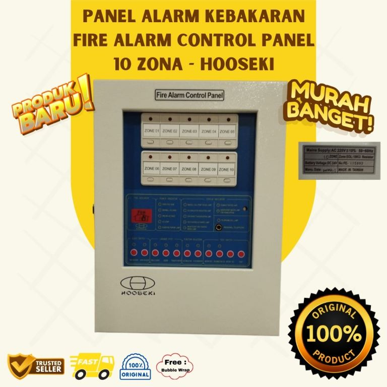 Jual Hooseki Panel Fire Alarm MCFA Control Panel 10 Zone HS-10L Original | Shopee Indonesia