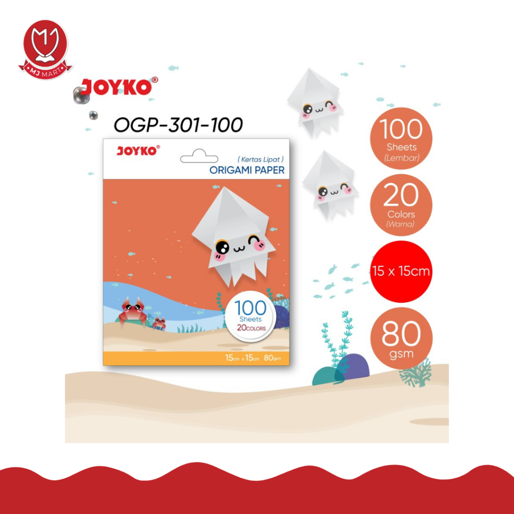 Jual KERTAS ORIGAMI JK 15X15 100 SHEET | Shopee Indonesia