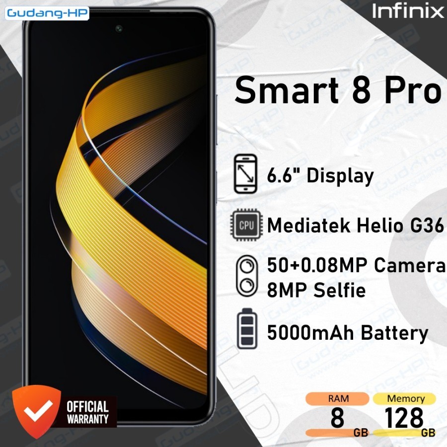 Jual Infinix Smart 8 Pro 8/128 GB Garansi Resmi | Shopee Indonesia