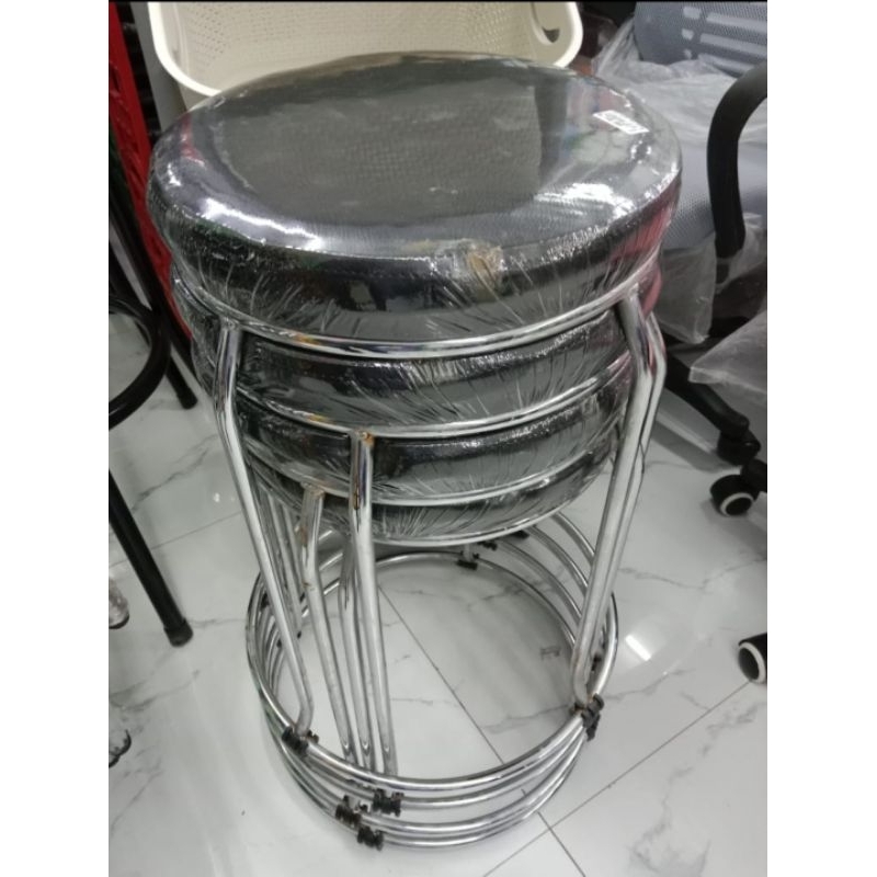 Jual Kursi Busa Bantalan Stainless steel/Bangku Busa Empuk | Shopee ...