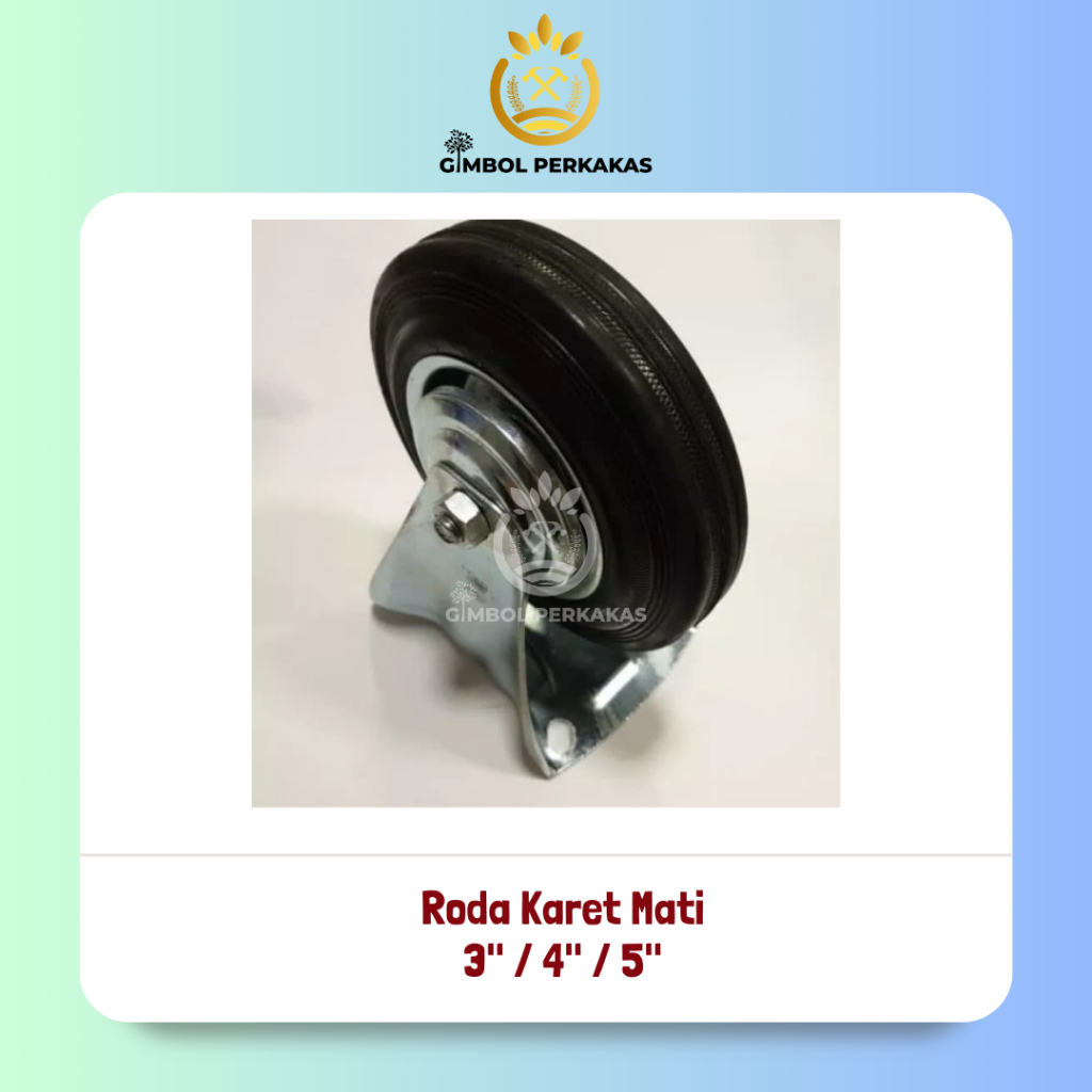 Jual Roda Karet Mati | Roda Karet SSS | Roda Karet Triple S | Shopee ...