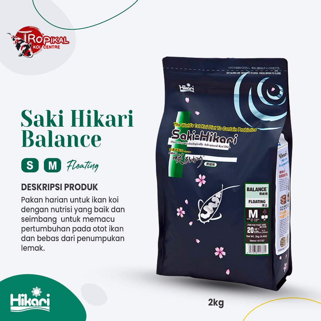 Jual (PROMO) TKC Saki Hikari Balance Floating Koi Fish Food 2kg ...