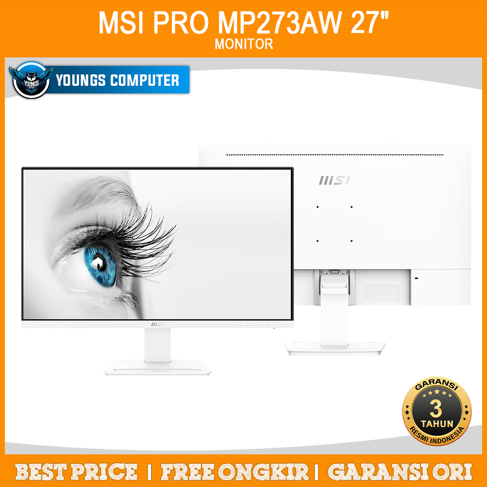 Jual LED MSI PRO MP273AW 27" IPS 100Hz Speaker White Monitor | Shopee ...