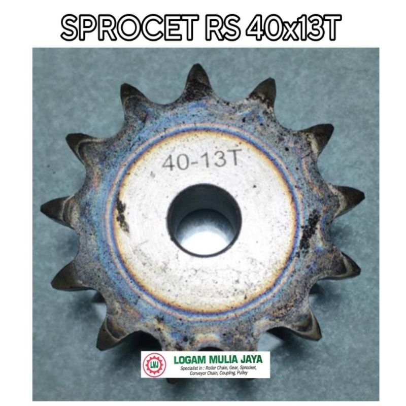 Jual ROLLER CHAIN SPROCKET RS 40 SINGLE GIGI 13T SPROCKET RS 40X13T ...