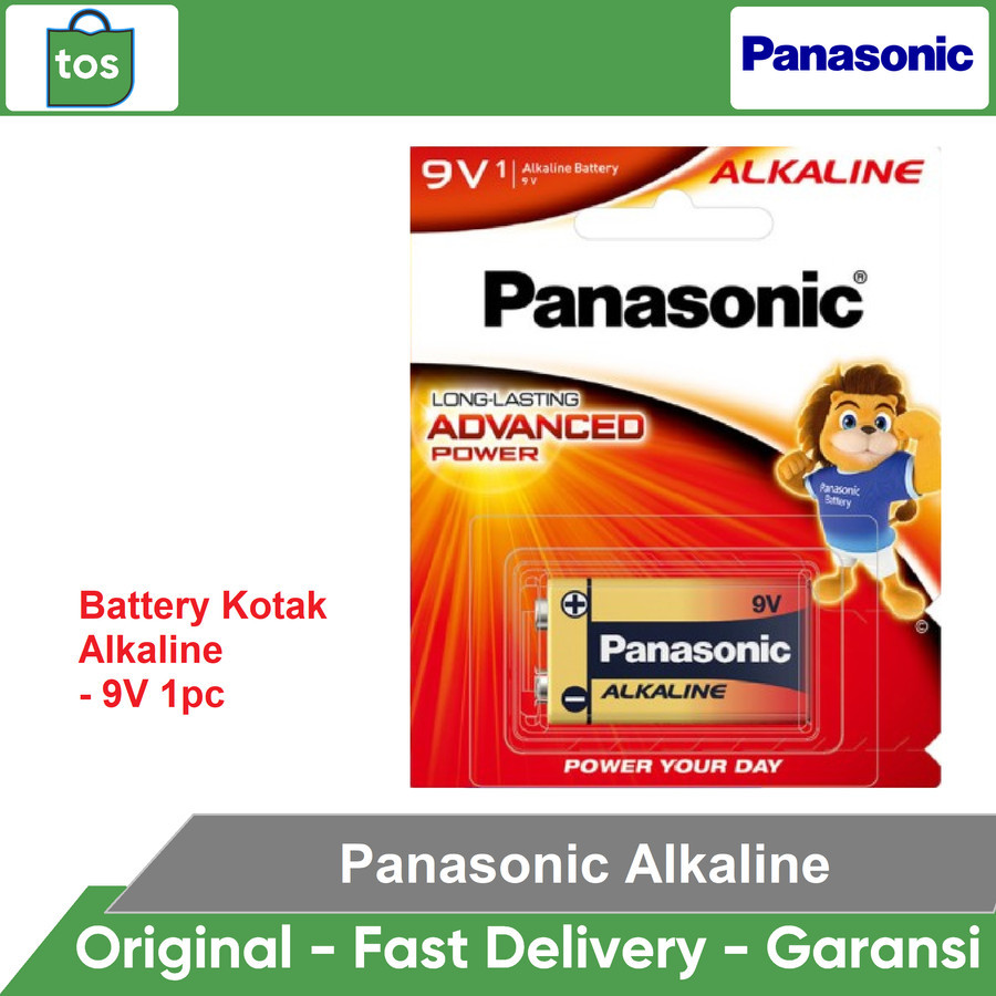 Jual Panasonic Baterai Kotak Alkaline 9V Panasonic Alkaline Battery 9V ...