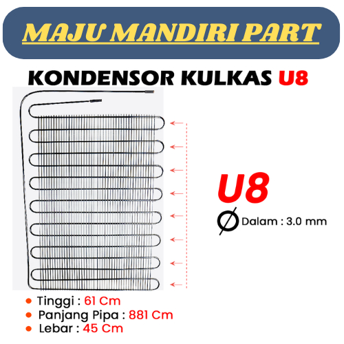Jual KONDENSOR KULKAS - CONDENSOR KULKAS U8 | Shopee Indonesia