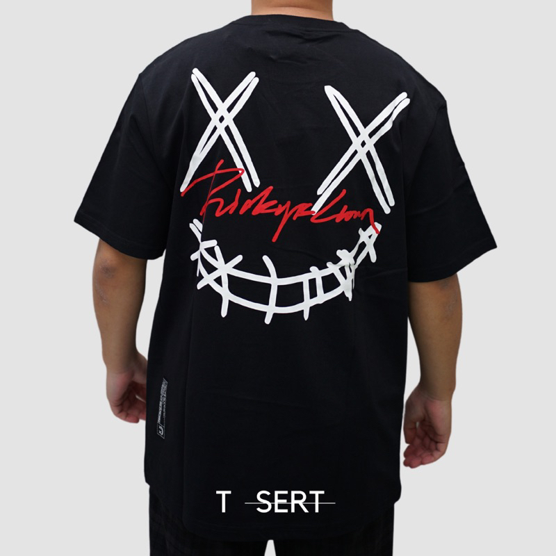 Jual RIC Ricky Is Clown Red Font Clown Tee Black Original ( 100% ...