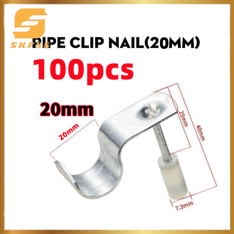 Jual Paku pipa air 20mm 100PCS Steel Nails Guns Rivet Tool Accessories ...