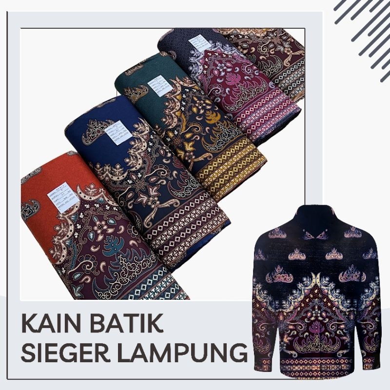 Jual KAIN BATIK COTTON SIEGER SIGER LAMPUNG HALUS ADEM TIDAK LUNTUR ...