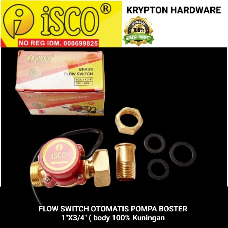 Jual Isco otomatis pompa air / flow switch boster 3/4"X1" | Shopee ...