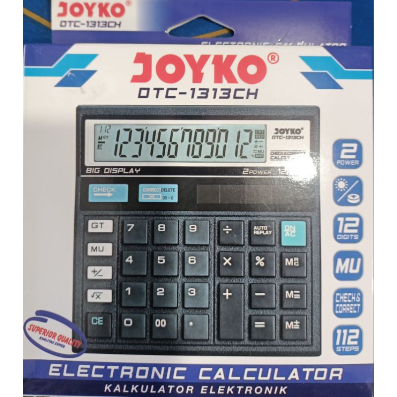 Jual Calculator Kalkulator Joyko DTC-1313CH 12 Digits Check Correct ...
