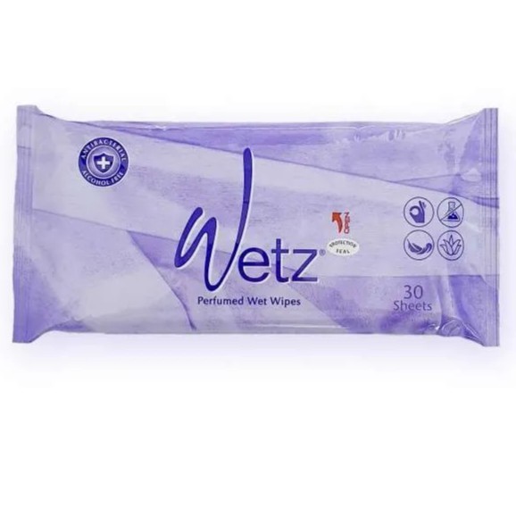 Jual Tisu basah Wetz Blue purple 30 sheets | Shopee Indonesia