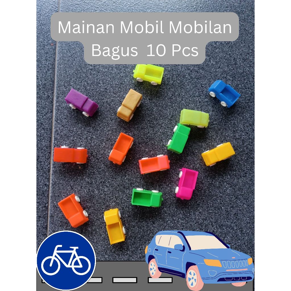 Jual MOBIL MOBILAN MINI BAGUS PLASTIK WARNA WARNI 10 PCS | Shopee Indonesia