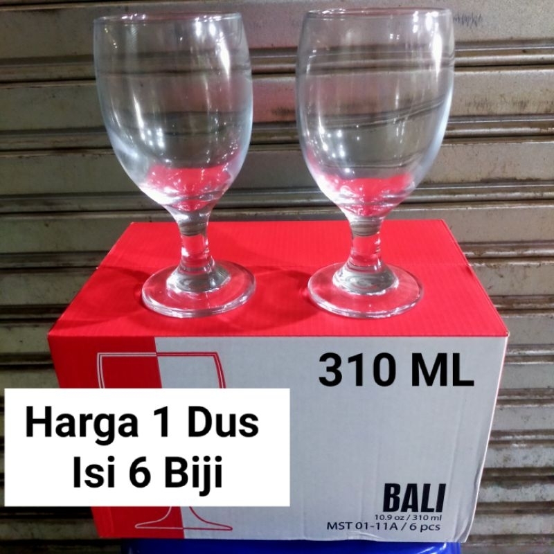 Jual gelas jus gelas es jeruk gelas wine gelas anggur kaca isi 310 ML ...