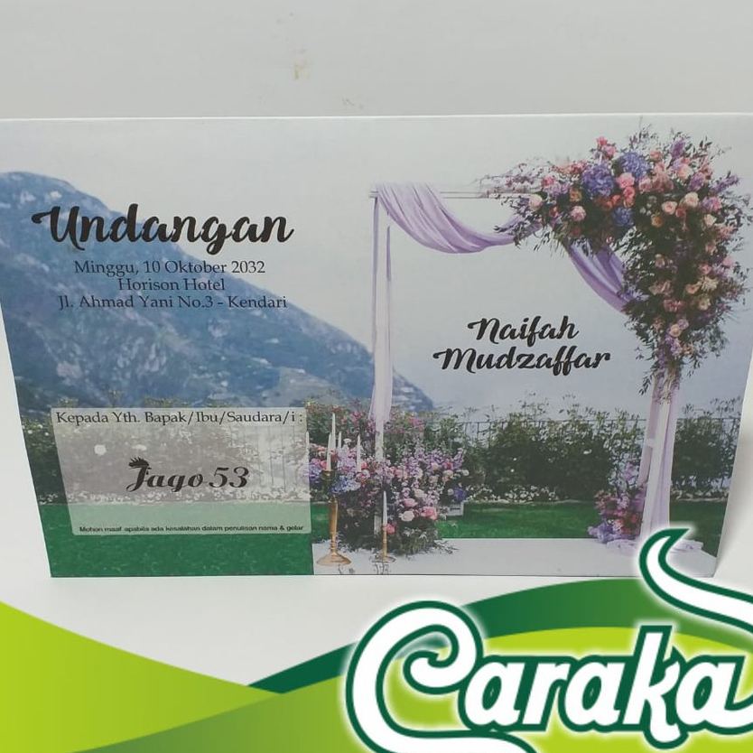 Jual Kartu Undangan Pernikahan atau Kertas Undangan atau Blangko ...