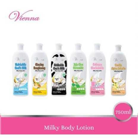 Jual Vienna Body Lotion 750ml nutriwhite goat/hokkaidow/glowing ...