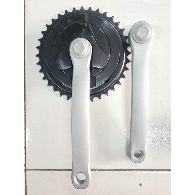 Jual CRANK/CHAINWHEEL/FC/PIRINGAN/GEAR SEPEDA SINGLE SPEED 36T AS KOTAK ...