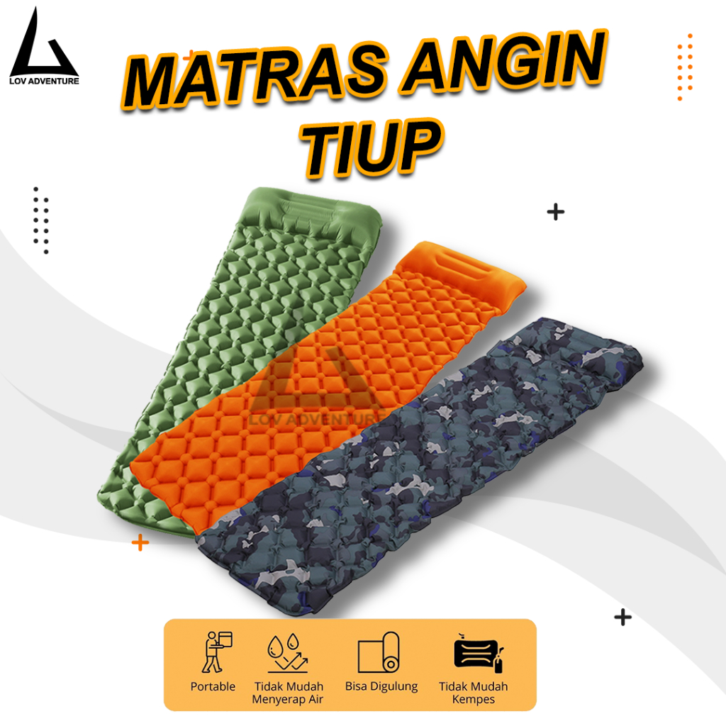 Jual Matras Angin Camping Portable – Sleeping Pad Ultralight Waterproof ...