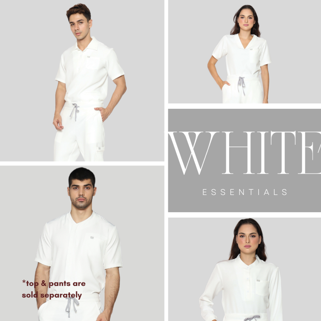 Jual WHITE ESSENTIALS COLLECTION - Scrub Baju Jaga Warna Putih | Shopee ...