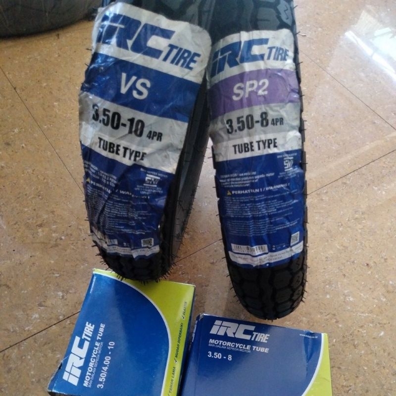 Jual BAN VESPA LUAR DALAM IRC 350 RING 8 ATAU 10 IRC 3.50 8 350 10 SP2 VS SCOOTER PX EXCEL ...