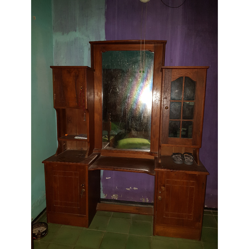 Jual Meja Rias Full Jati Kuno 100% Asli TPK | Shopee Indonesia