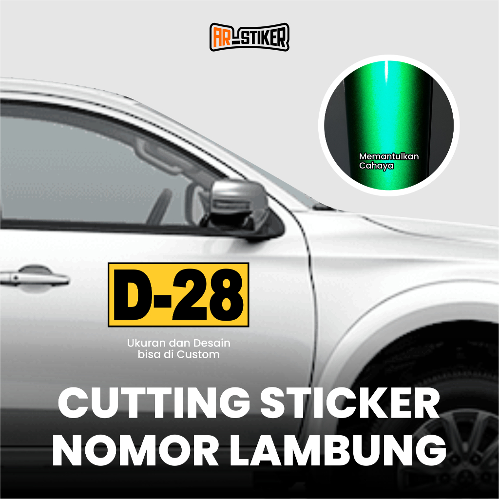 Jual CUTTING STICKER NOMOR LAMBUNG TAMBANG | Shopee Indonesia