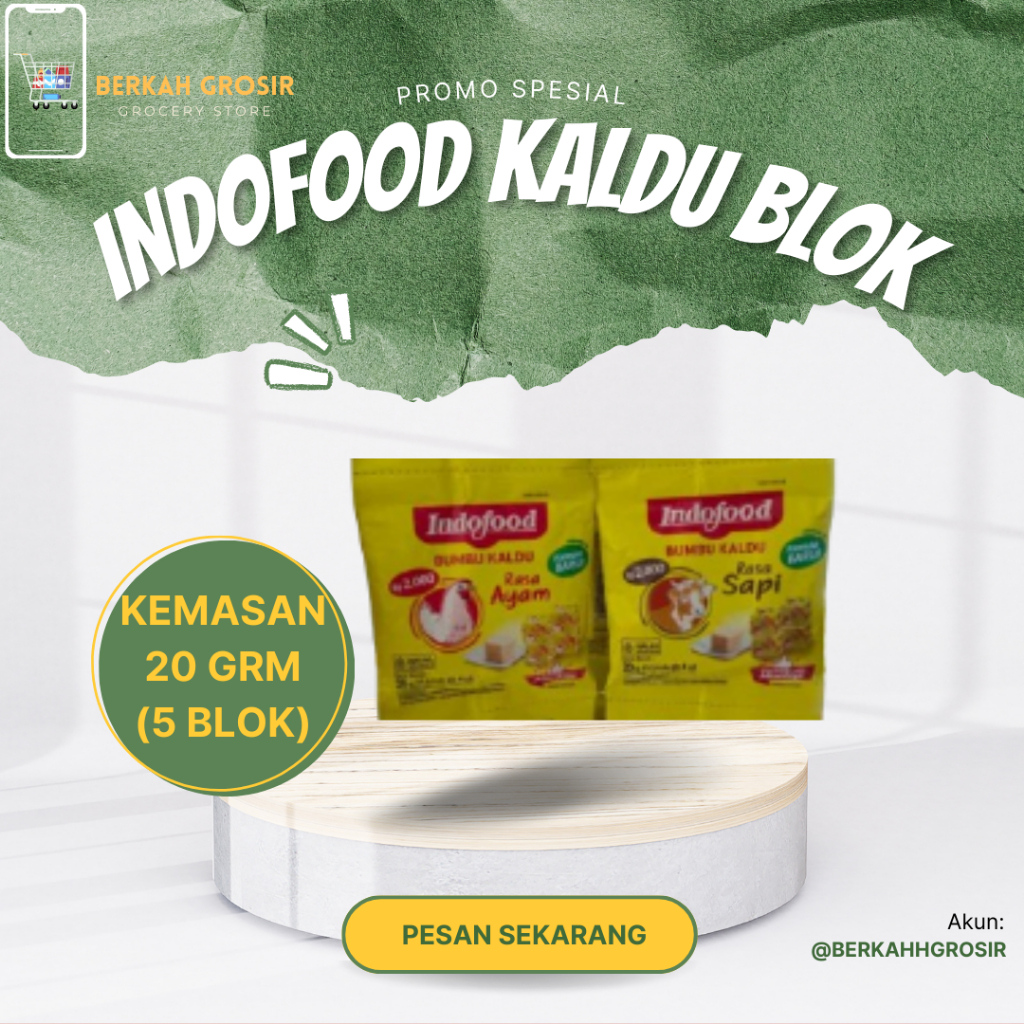 Jual INDOFOOD BUMBU KALDU BLOK RENCENG ISI 5 BLOK | Shopee Indonesia