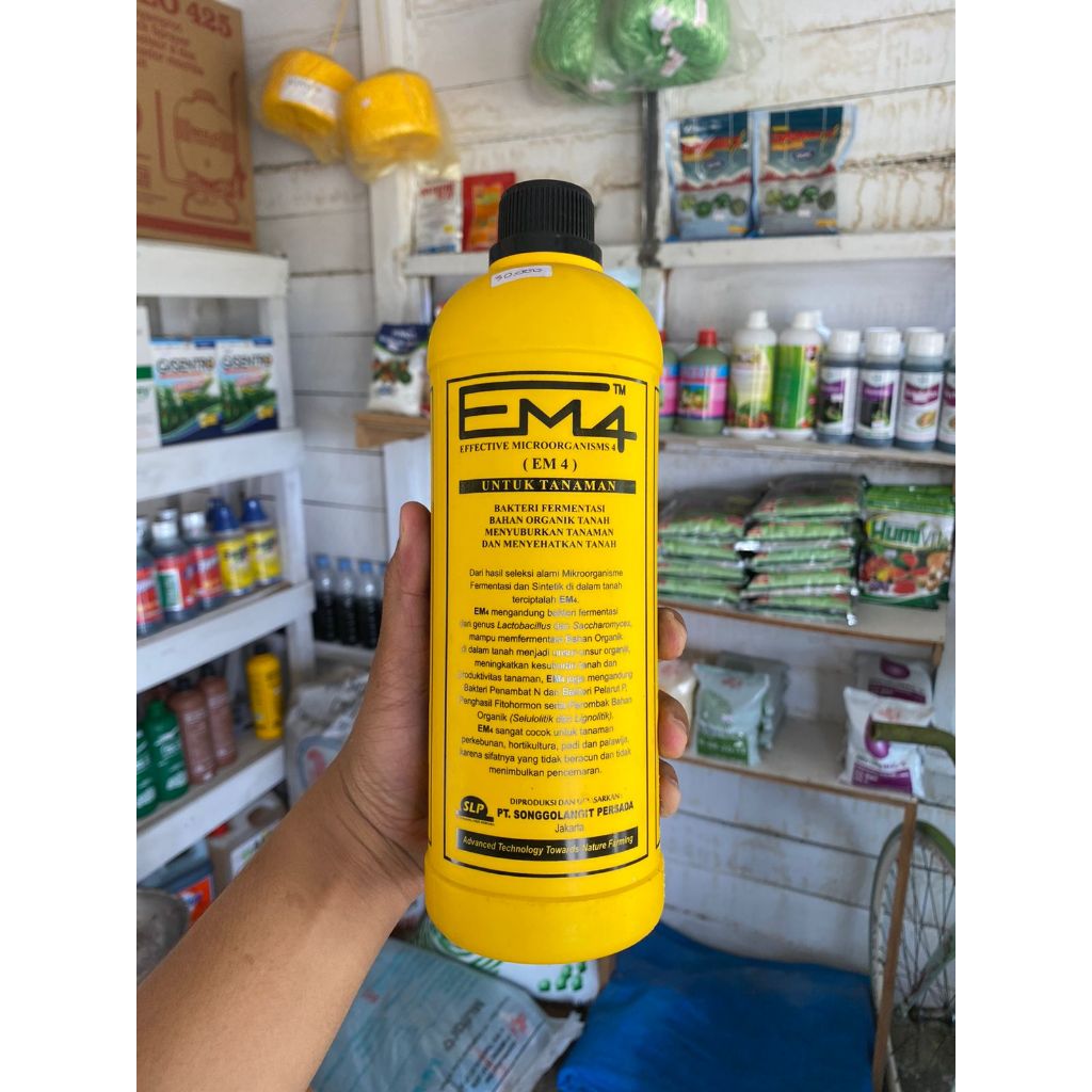 Jual EM4 Pertanian Pupuk Organik Isi 1 Liter | Shopee Indonesia