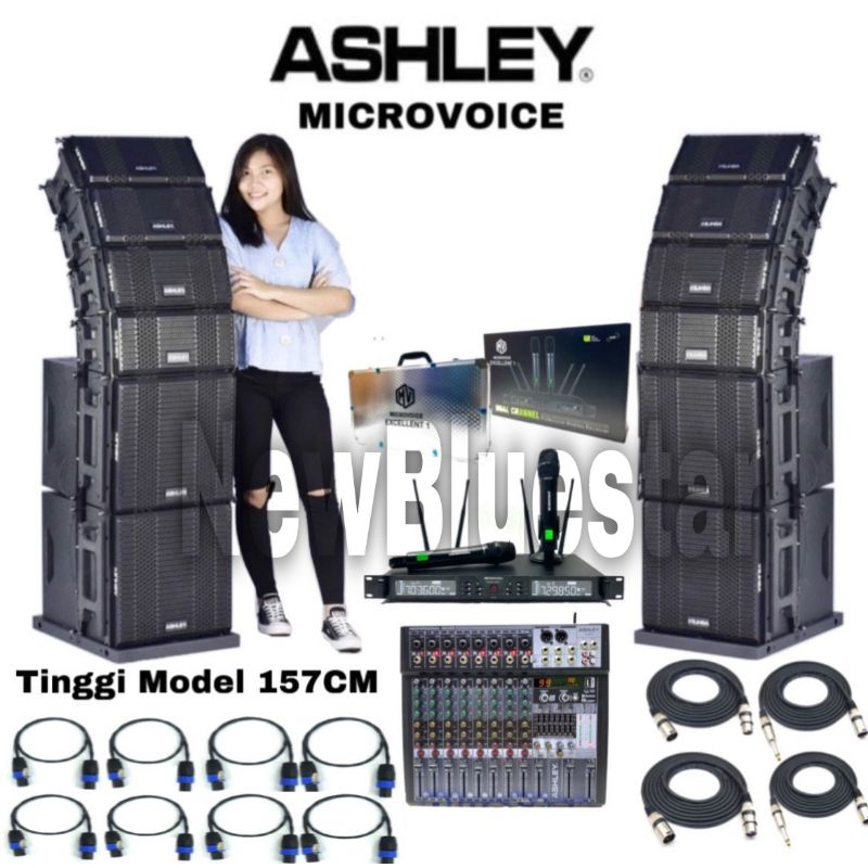 Jual Paket Array + Subwoofer Ashley The Sound Original Mid 6.5 inch ...