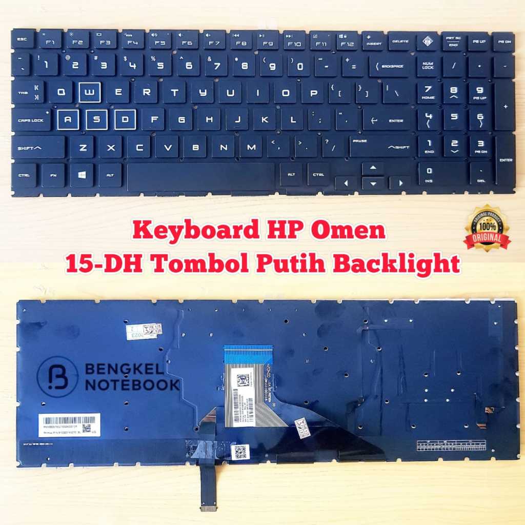 Jual Keyboard HP OMEN 15DC 15-DC 15-DH 15T-DC 15T-DH 17-CB 15-DC0153TX ...