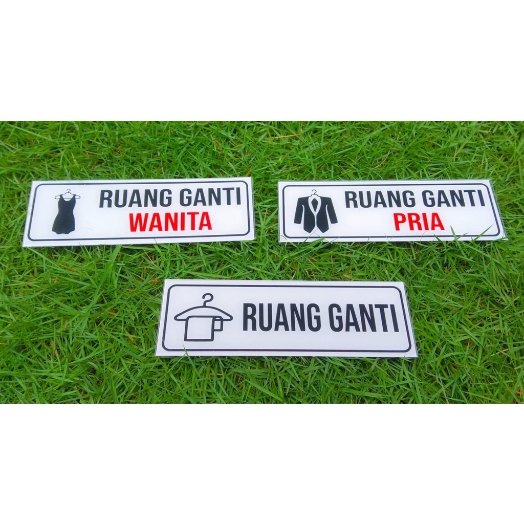 Jual Akrilik Stiker Ruang Ganti, Ruang Ganti Pria, Ruang Ganti Wanita ...
