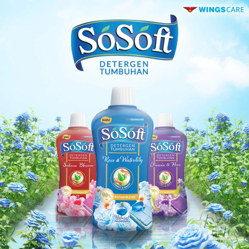 Jual SO SOFT LIQUID DETERGENT 750ml || SOSOFT LIQUID DETERGEN Botol ...