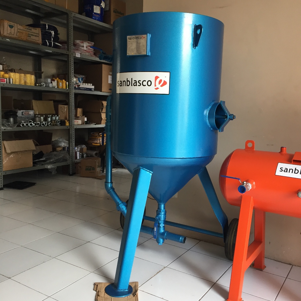 Jual Blasting Pot Sandblasting Pot 600Lbs Complete Set mesin ...