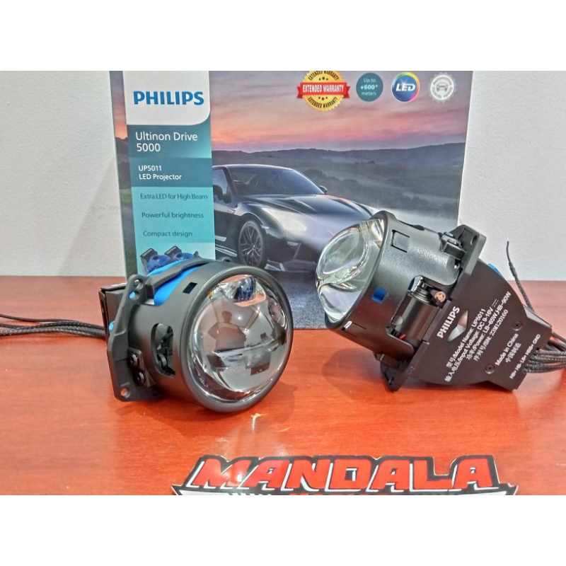 Jual lampu biled Philips ultinon Drive 5000 up5011 3 inch | Shopee ...