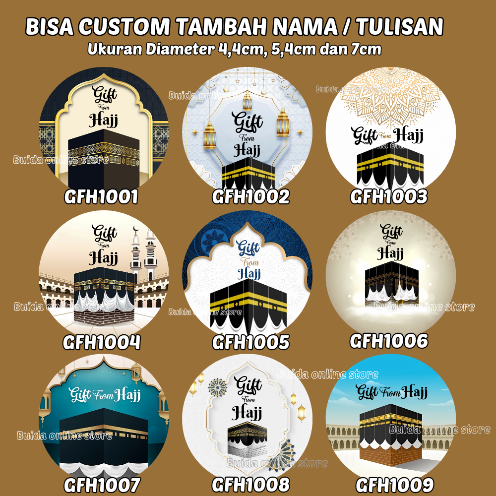 Jual Label Sticker Stiker Gift From Hajj Hangtag oleh-oleh haji ...