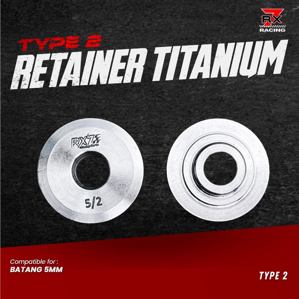 Jual Retainer Batang 5mm Type 2 Titanium Rx7 Racing | Shopee Indonesia
