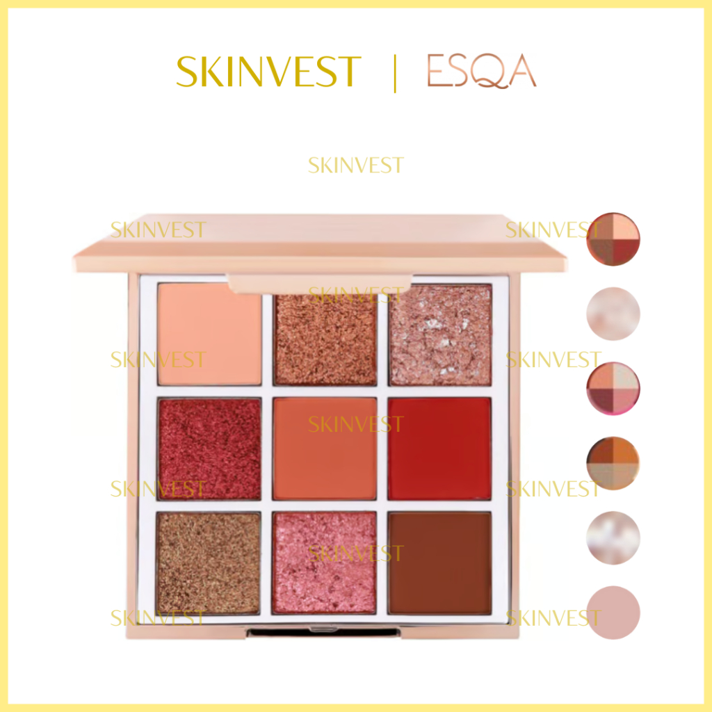 Jual ESQA Goddess Eyeshadow Palette - Bronze Goldie Mauve Peach Pink ...