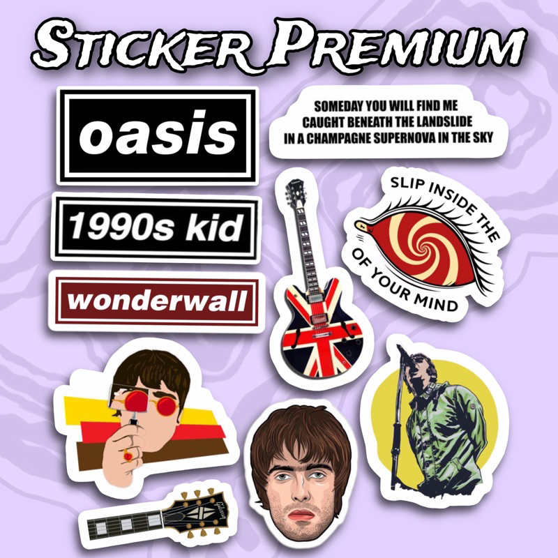 Jual Sticker Oasis Wonderwall Pack Isi 10 Pcs Waterproof | Shopee Indonesia