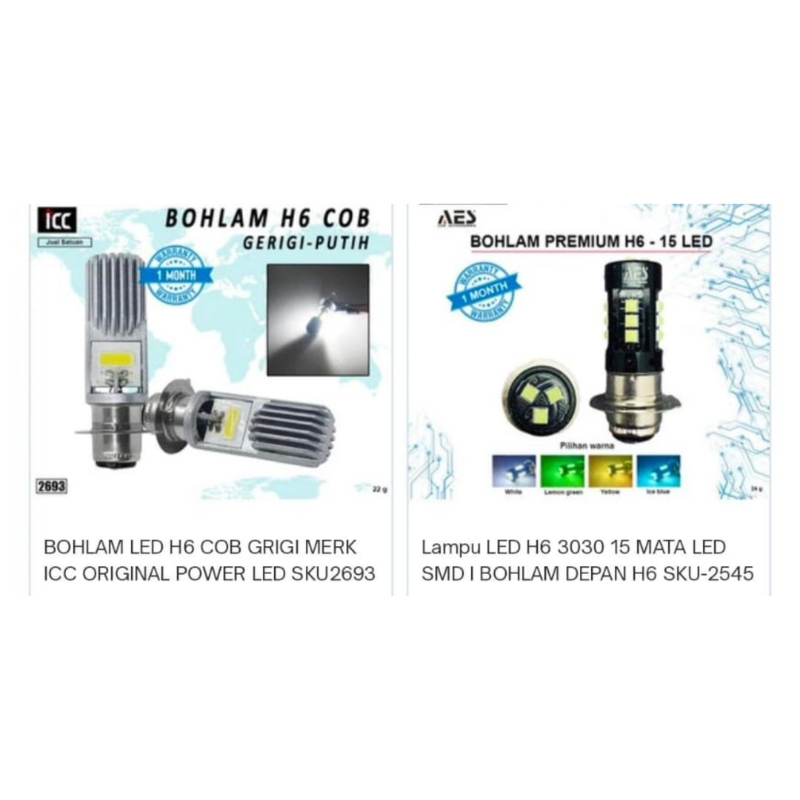 Jual Lampu Led H6 Laser Supersonic Led I led Headlamp H6 Laser Hi Loo ...